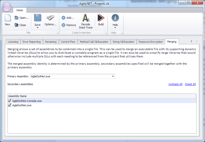 Assemblies Merging Product Documentation